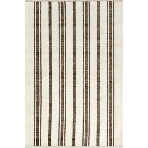 Union Rustic Keyarra Power Loomed Performance Brown Rug | Wayfair